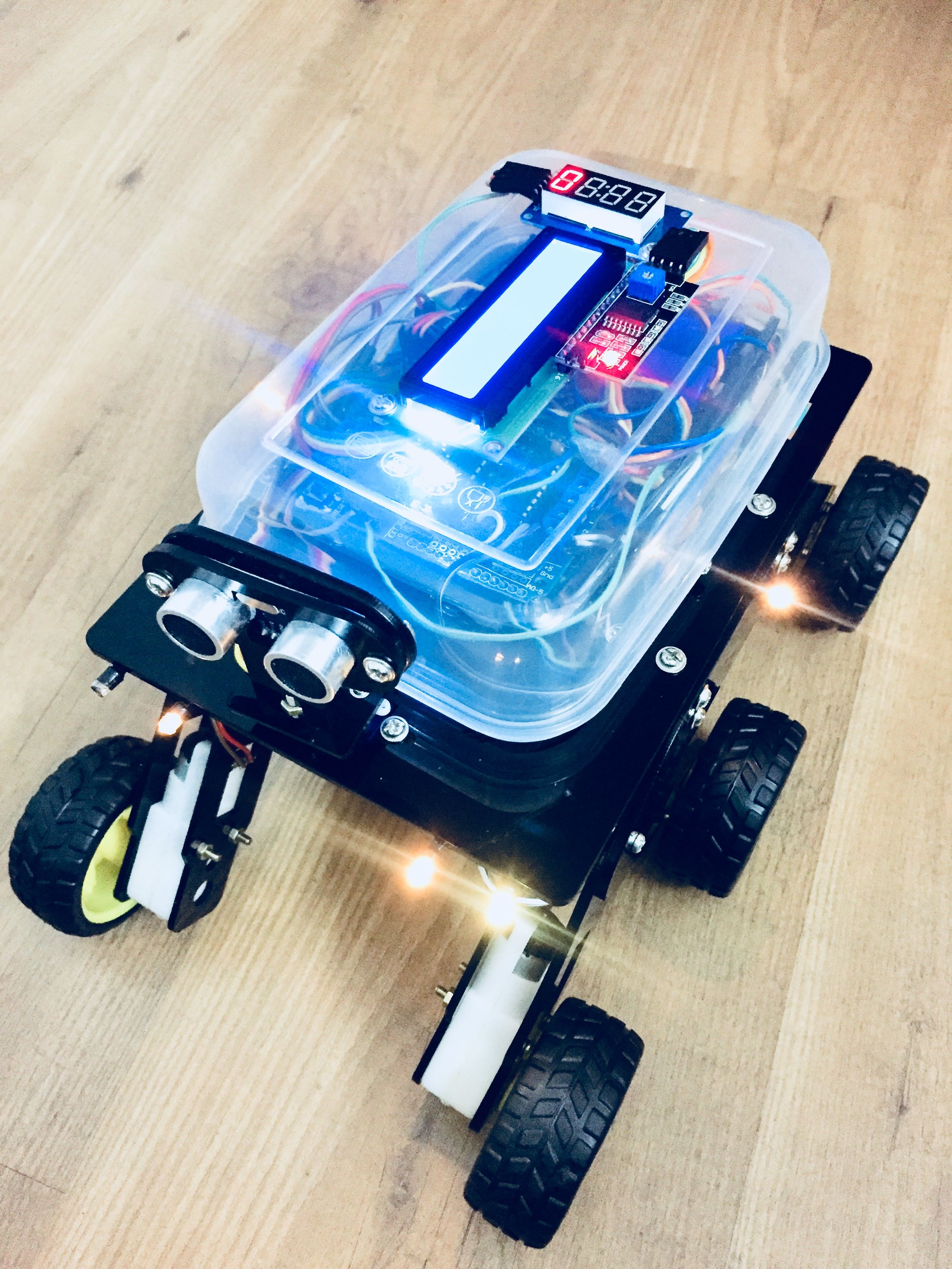 Program control four wheeler autonomous Mobile Robot. | YourStory