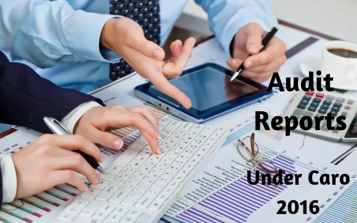 CARO: Audit reporting requirements under CARO 2016