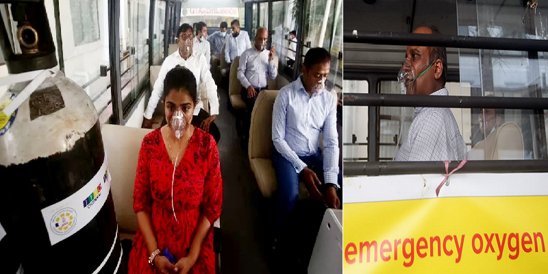 ஆக்சிஜன் வசதியுடன் பஸ்கள்: கொரோனா நோயாளிகளைக் காக்க புதிய முயற்சி ...