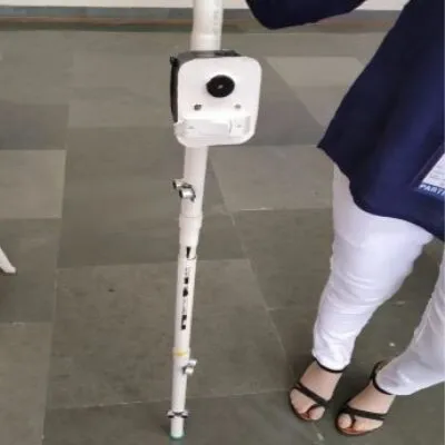 Aligarh students develop a low-cost digital walking stick for visually ...