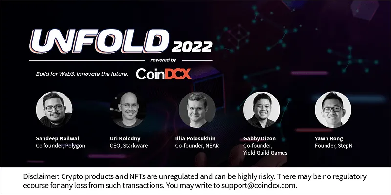 Get ready to decode the future of Web3 with CoinDCX’s UNFOLD 2022