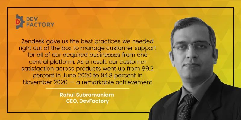 DevFactory + Zendesk: Streamlining customer relations for 15,000+ companies