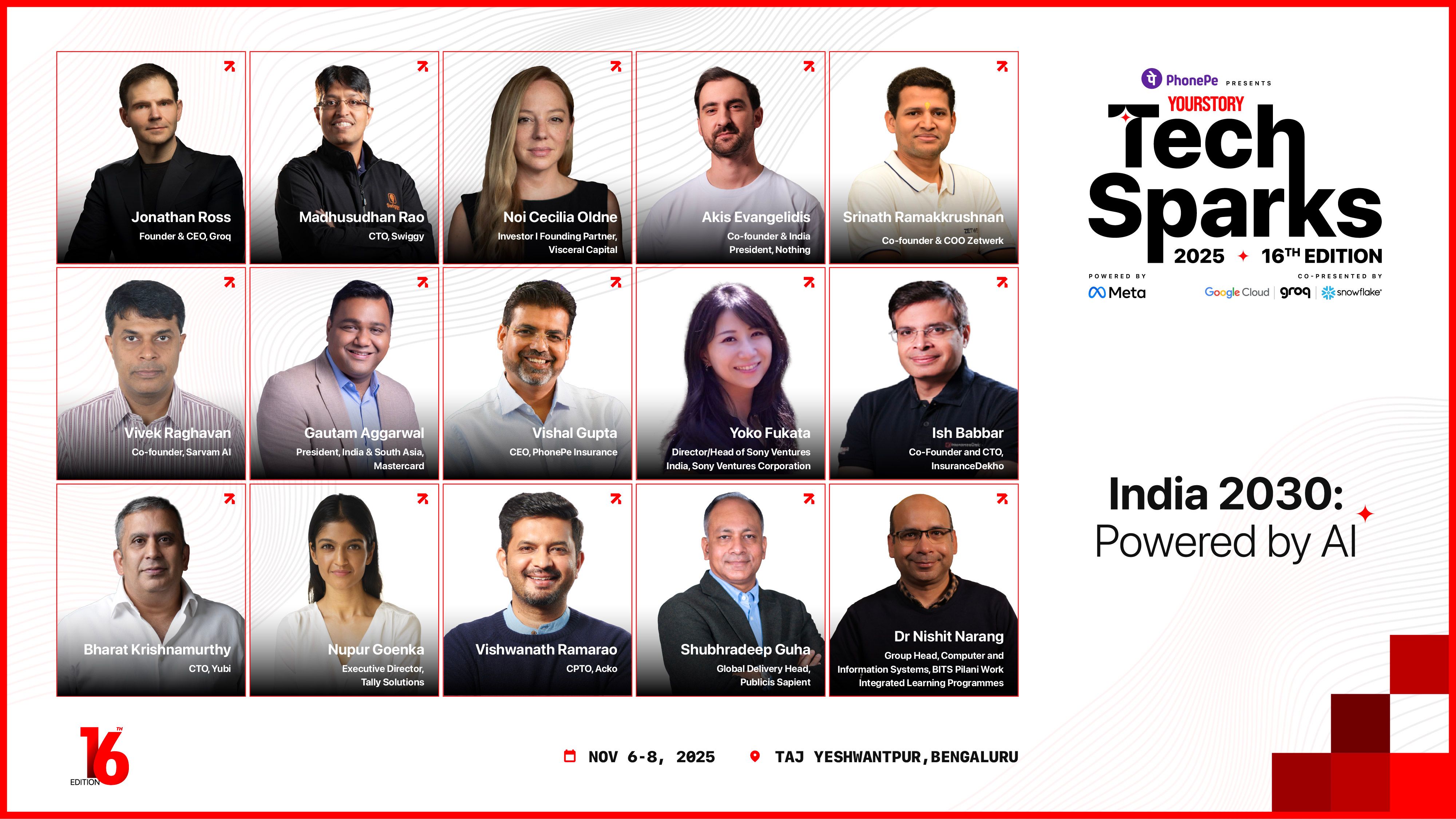 Leadership from Groq, Swiggy, Sarvam AI, and Nothing: The speaker lineup for TechSparks 2025 ...