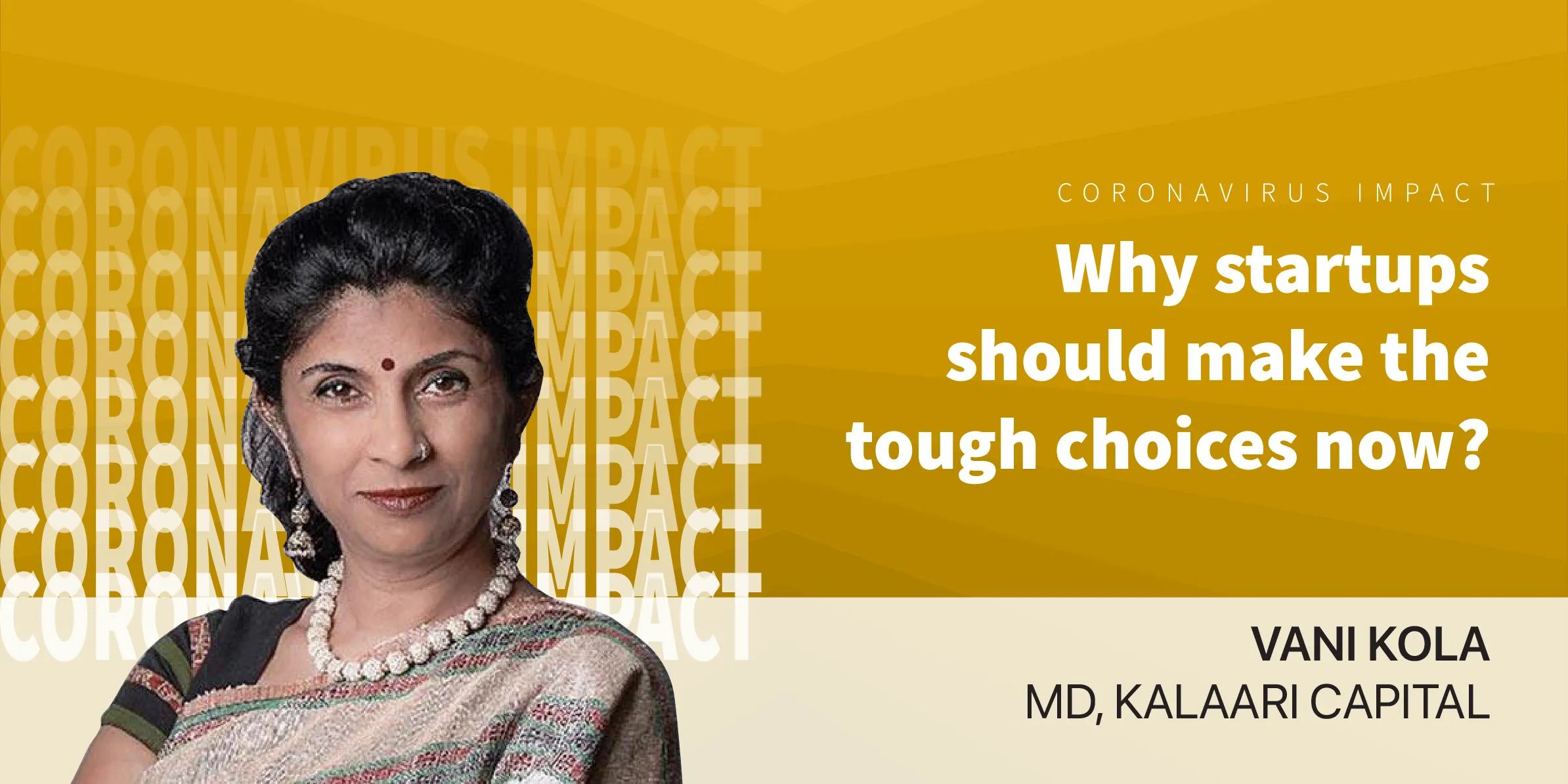 Vani Kola, MD, Kalaari Capital on likely impact of coronavirus scare