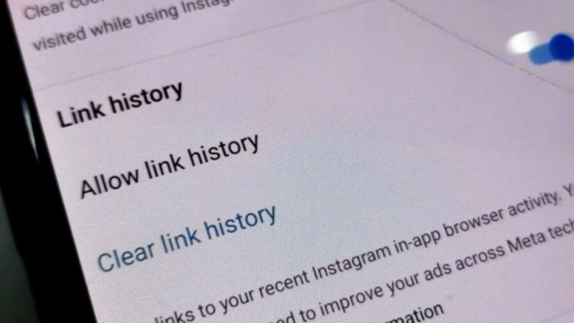 Meta's Link History feature: How to disable and opt-out