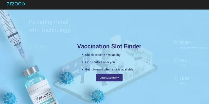 Arzooo rolls out COVID-19 vaccine slot tracker | YourStory