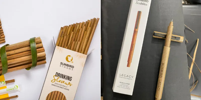 How Sunbird Straws makes biodegradable straws from dried coconut leaves ...