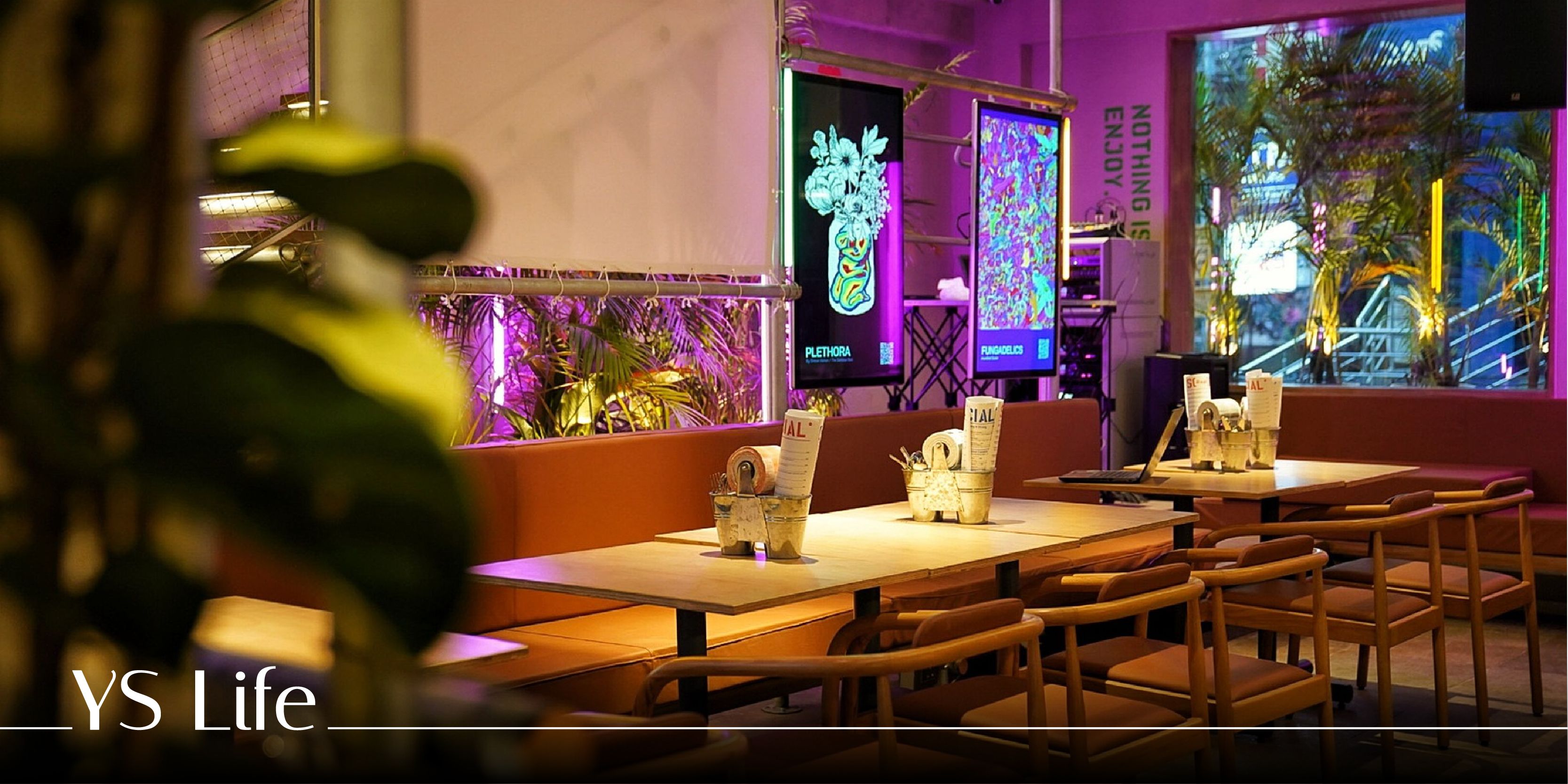 SOCIAL’s new branch in Bengaluru packs a cyberpunk punch in its ...