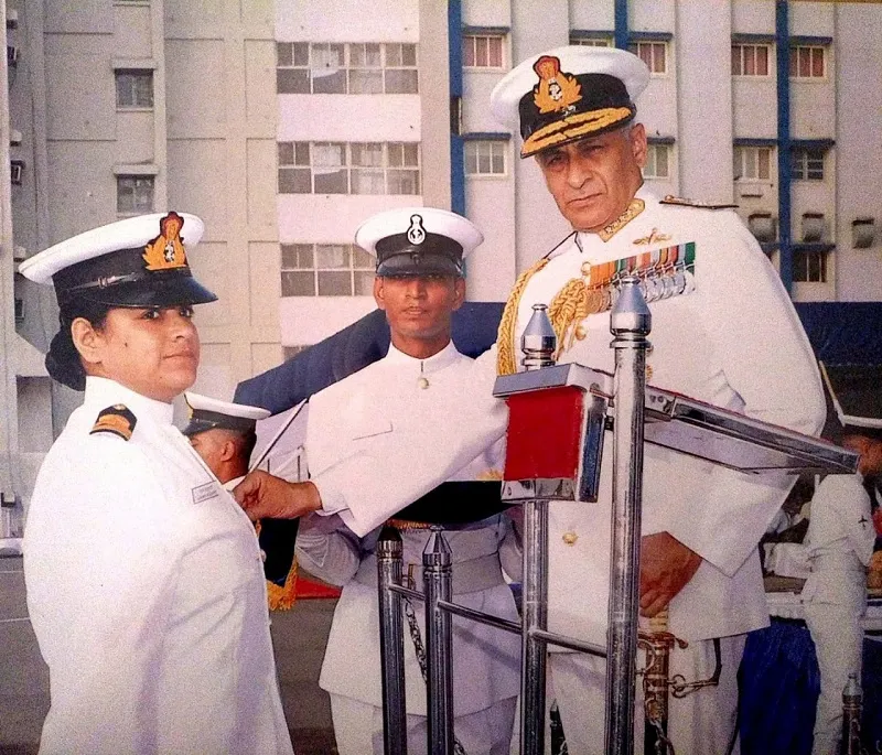 Inside the life of a woman in the Indian Navy with gallantry medal ...