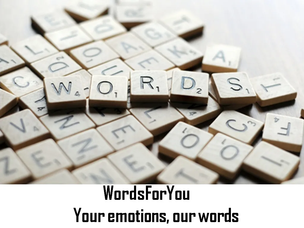 Helping You to Express Your Deepest Emotions by Writing WordsForYou