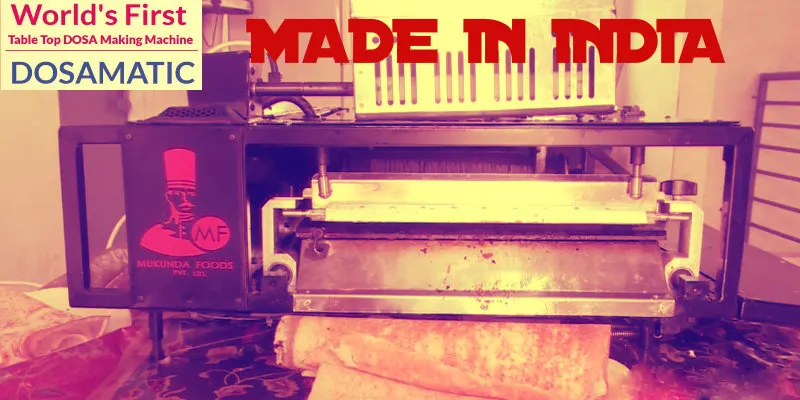 Made in India, the world’s first automatic tabletop dosa-making machine ...